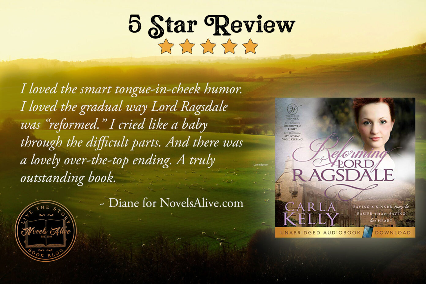 Novels Alive | 5-Star Audio Review: REFORMING LORD RAGSDALE by Carla Kelly