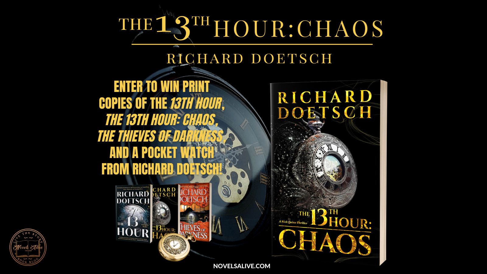 Novels Alive | SPOTLIGHT: THE 13TH HOUR: CHAOS by Richard Doetsch Plus ...