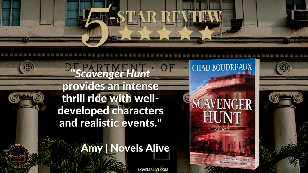 Novels Alive | 5-STAR REVIEW: SCAVENGER HUNT by Chad Boudreaux