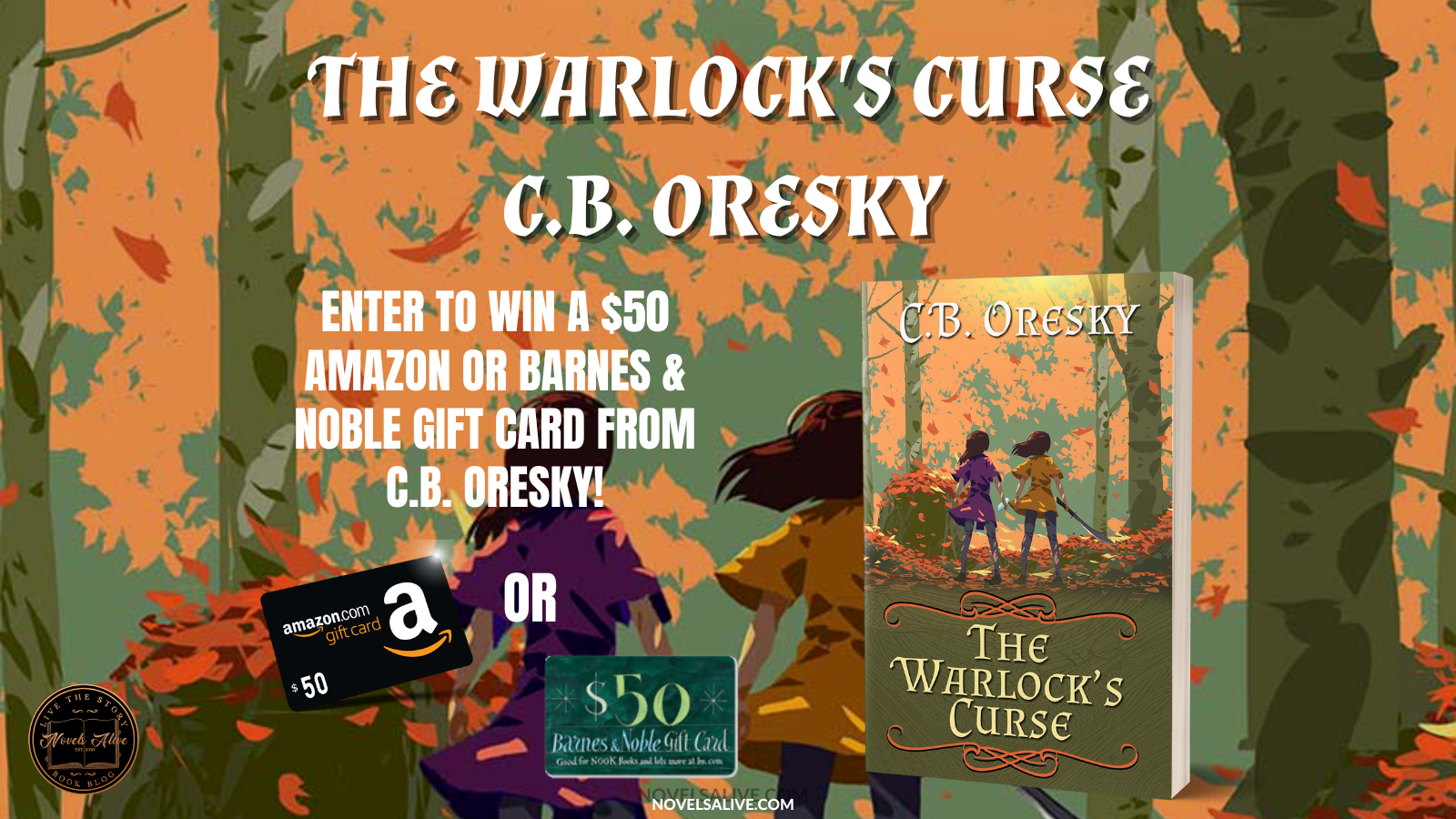 Novels Alive | SPOTLIGHT: THE WARLOCK'S CURSE by C. B. Oresky Plus ...