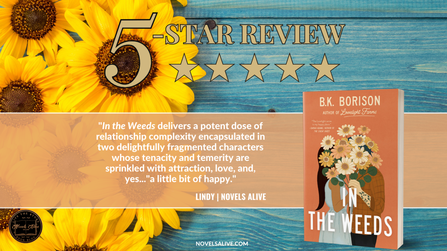 Novels Alive | 5-STAR REVIEW: IN THE WEEDS by B.K. Borison