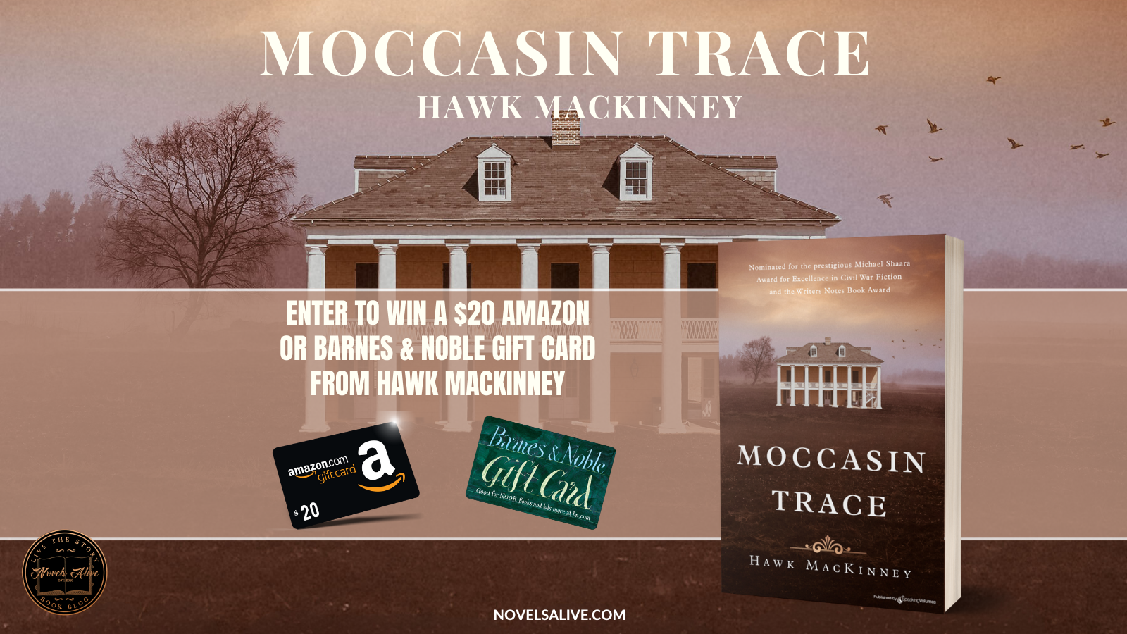 Novels Alive | SPOTLIGHT: MOCCASIN TRACE by Hawk MacKinney Plus Giveaway!