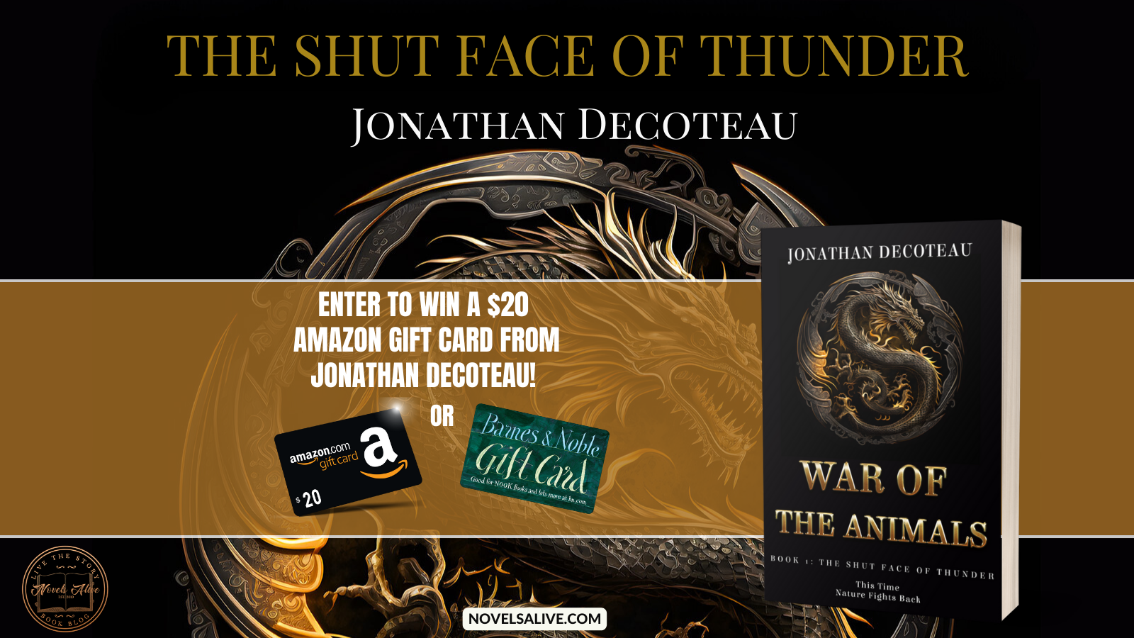 Novels Alive | SPOTLIGHT: THE SHUT FACE OF THUNDER by Jonathan Decoteau ...