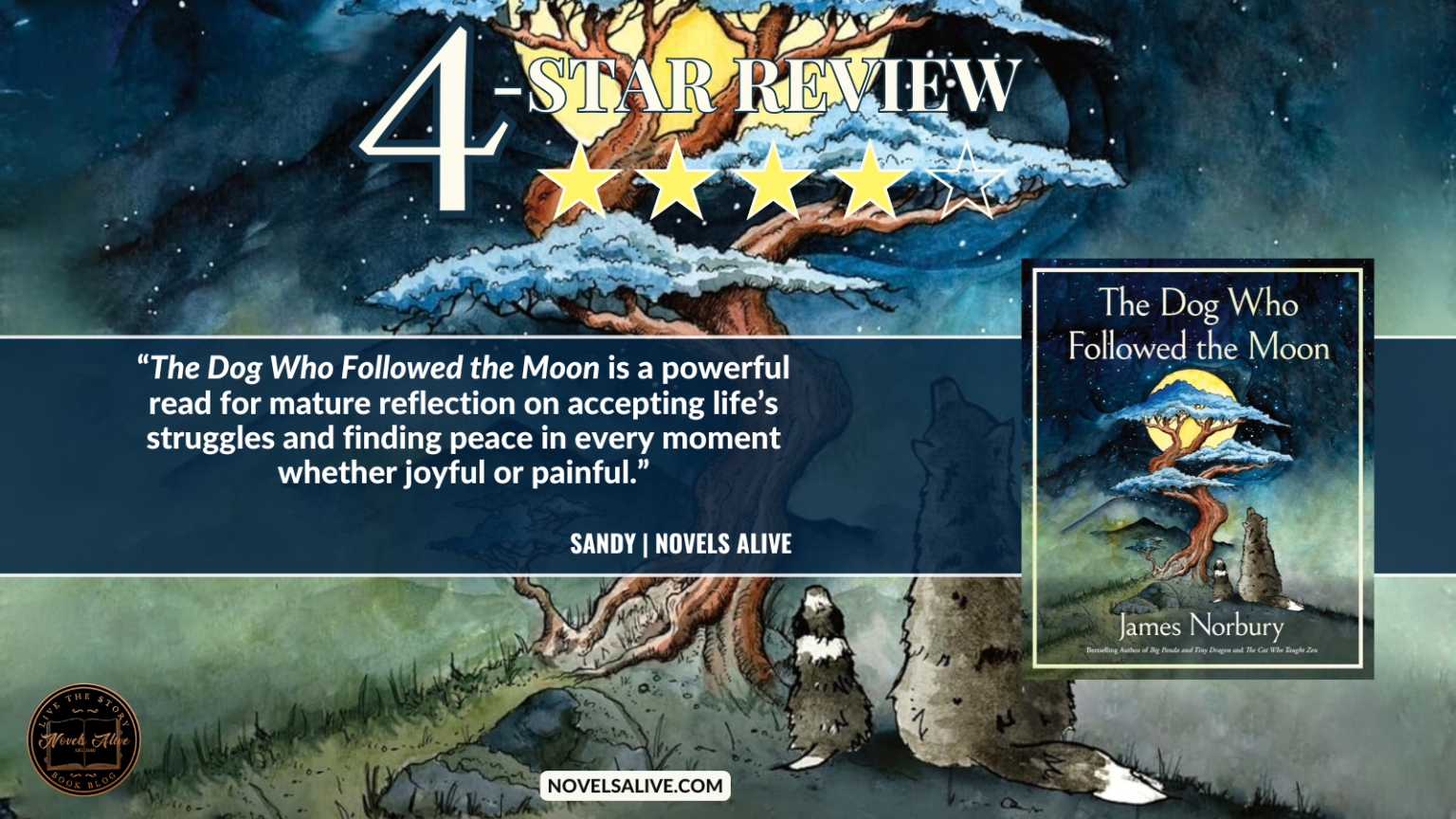 Novels Alive | 4-STAR REVIEW: THE DOG WHO FOLLOWED THE MOON by James ...