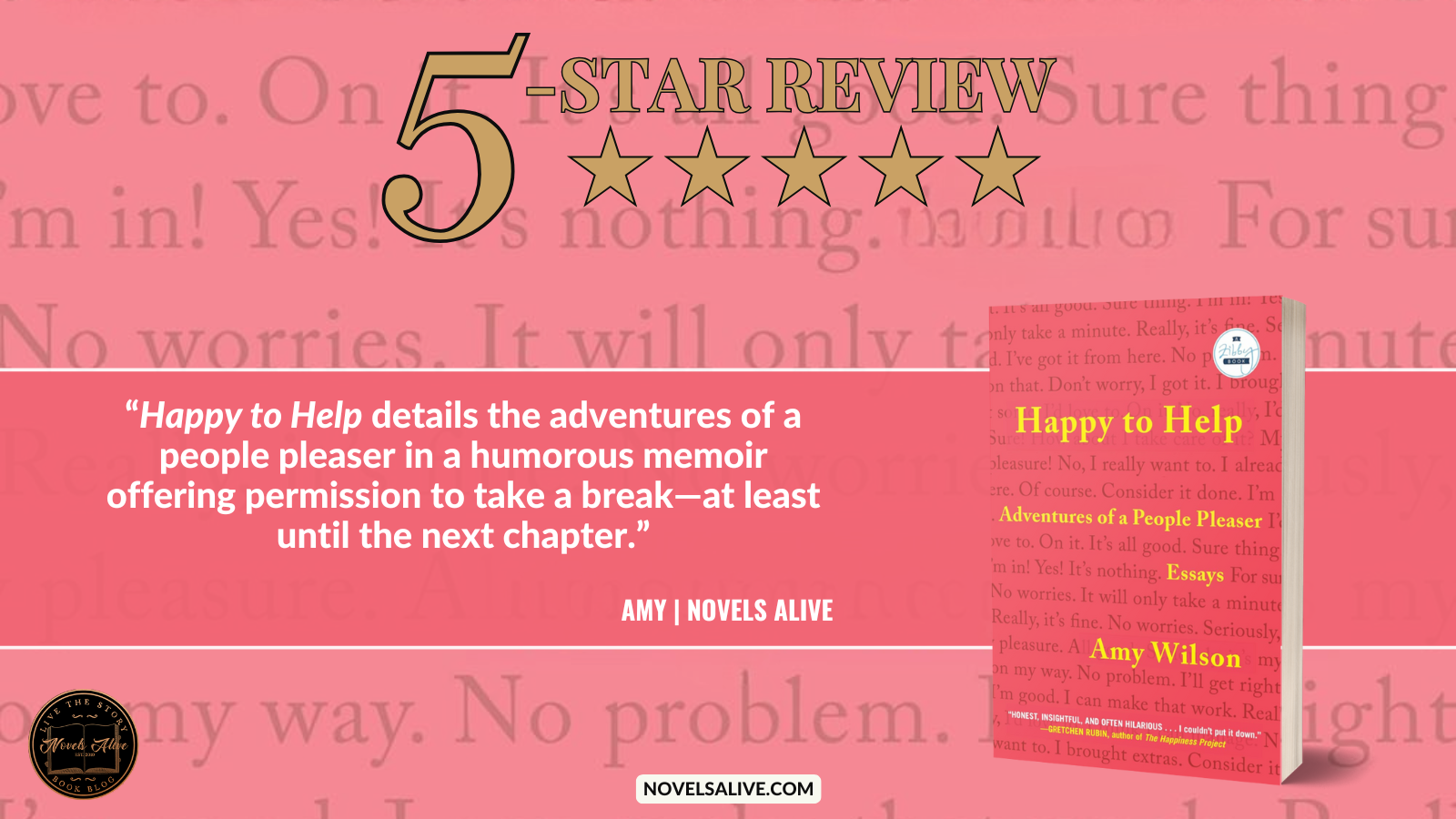 Novels Alive | 5-STAR REVIEW: HAPPY TO HELP by Amy Wilson
