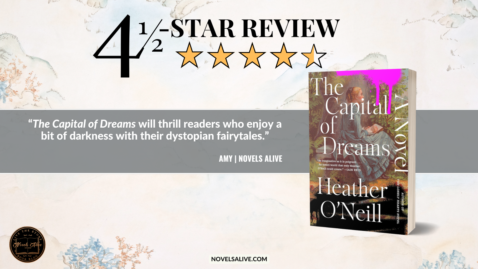 Novels Alive | 4.5-STAR REVIEW: THE CAPITAL OF DREAMS by Heather O’Neill