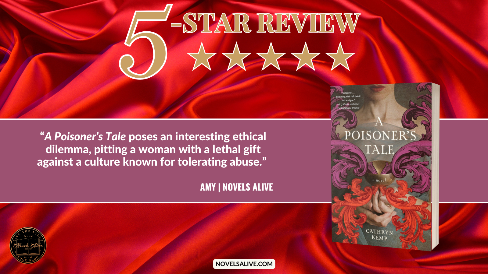 Novels Alive | 5-STAR REVIEW: A POISONER'S TALE by Cathryn Kemp