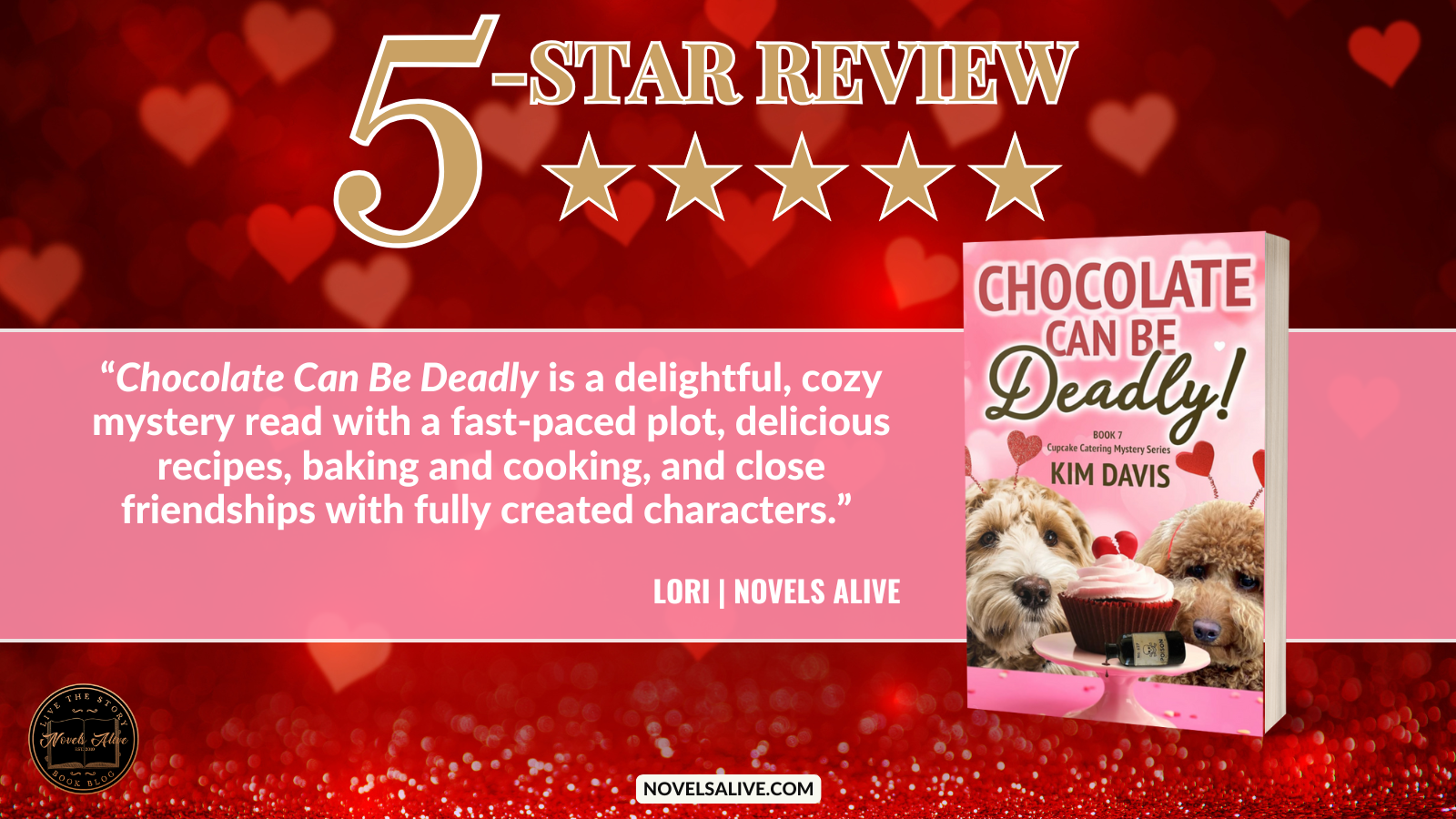 Novels Alive | 5-STAR REVIEW: CHOCOLATE CAN BE DEADLY by Kim Davis