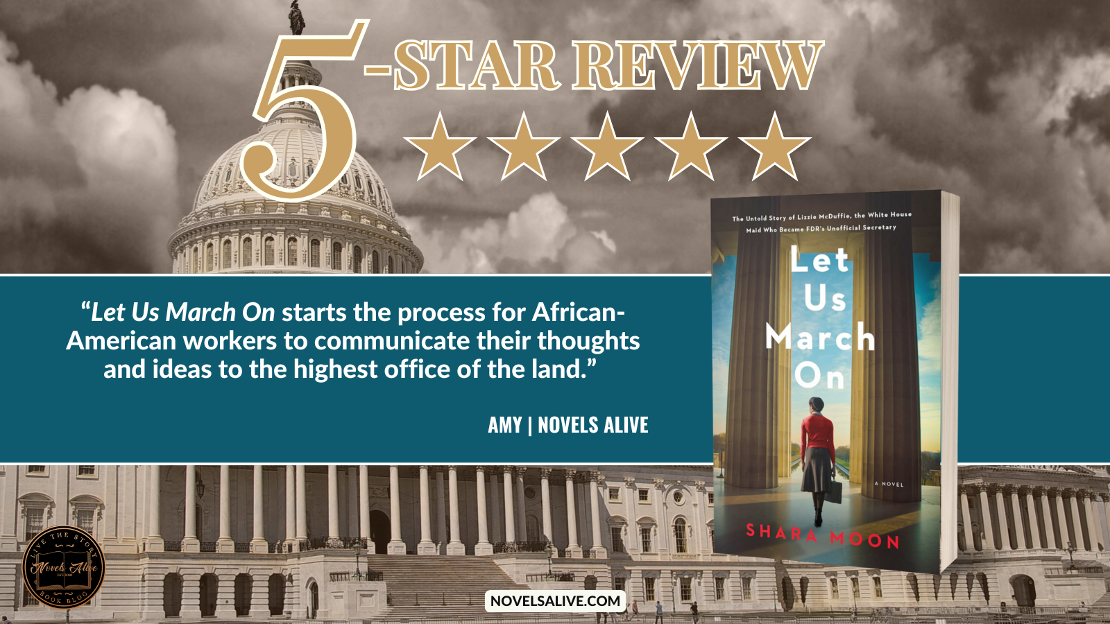 Novels Alive | 5-STAR REVIEW: LET US MARCH ON By Shara Moon