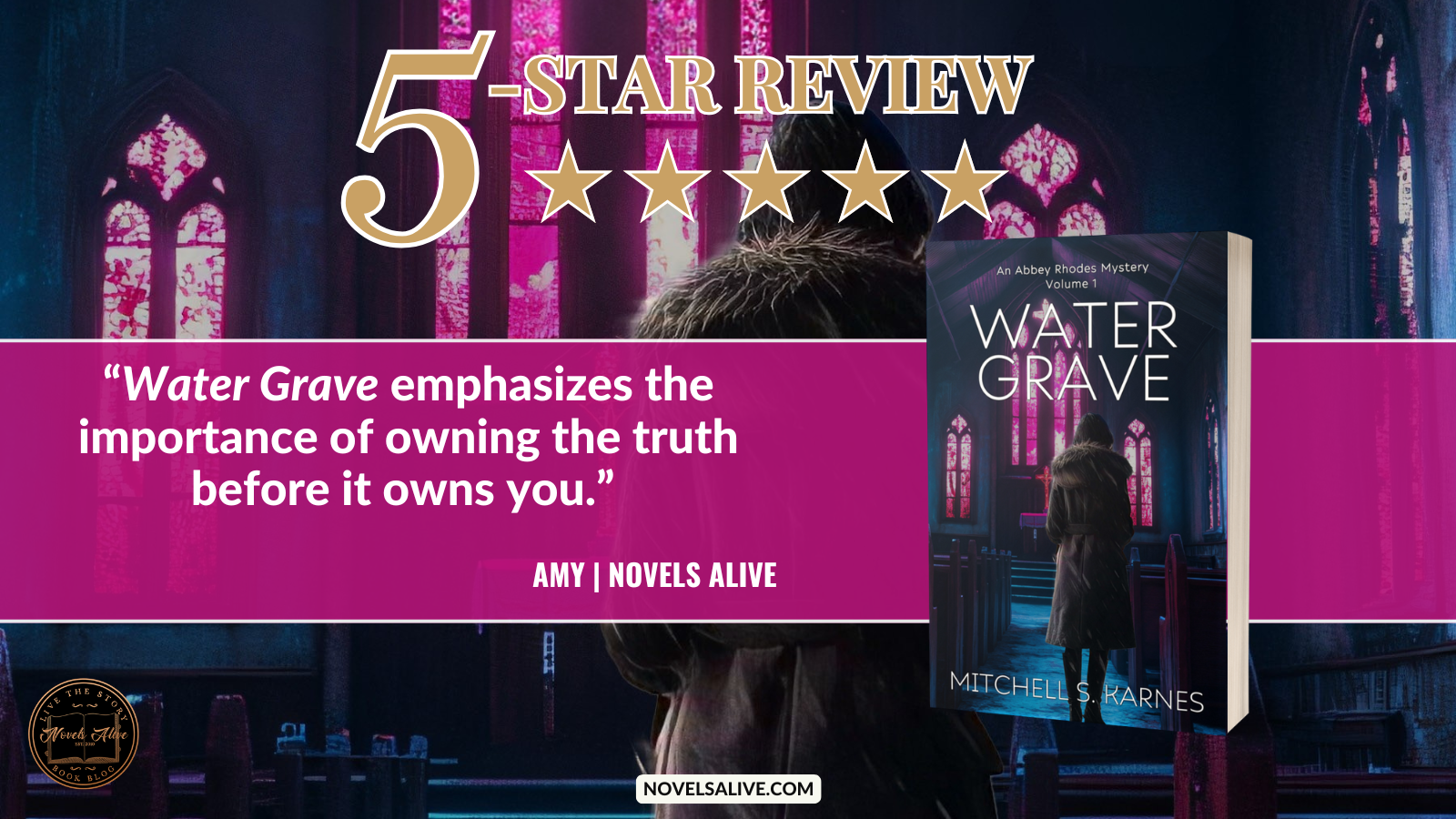 Novels Alive | 5-STAR REVIEW: WATER GRAVE by Mitchell S. Karnes