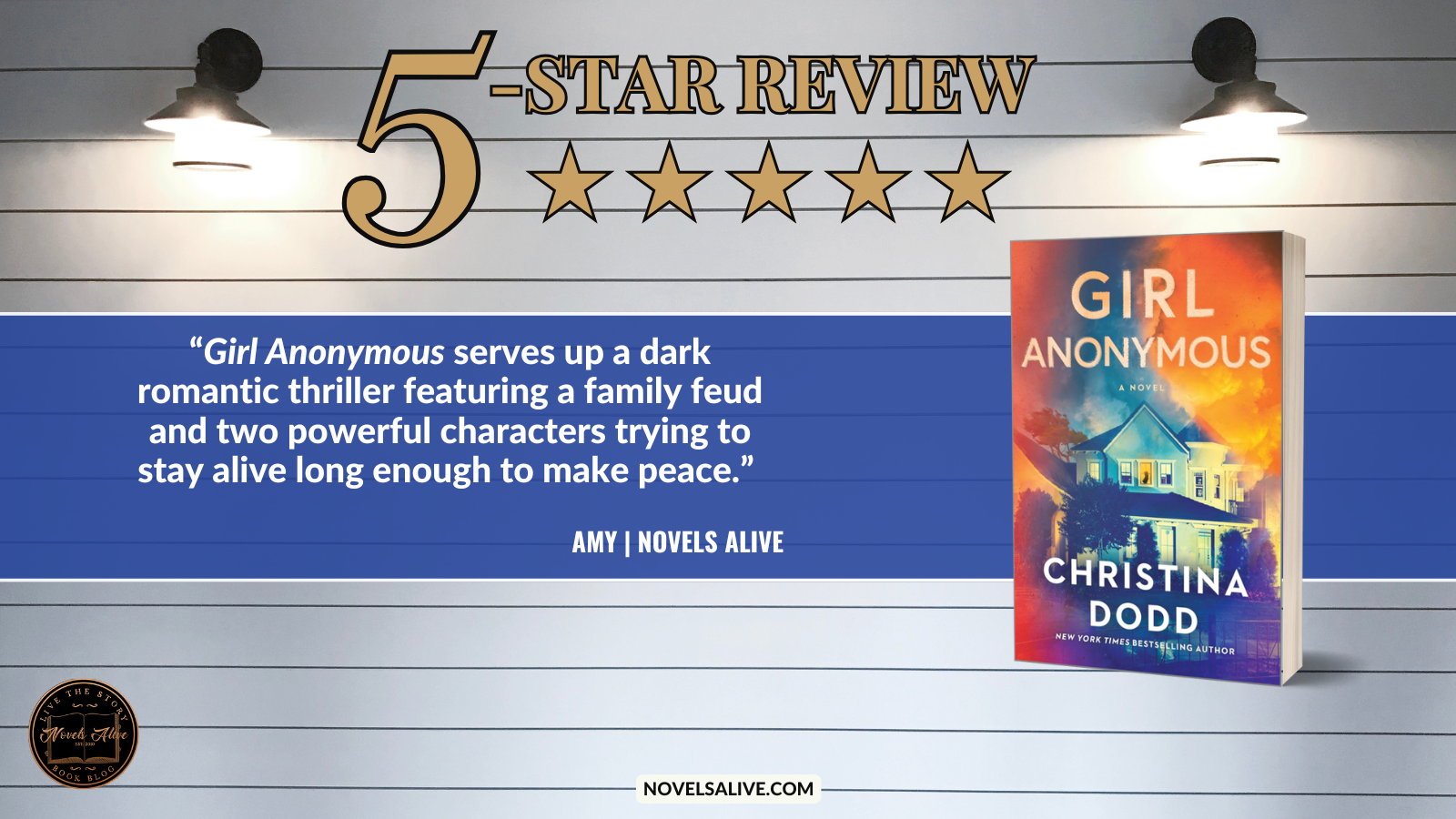 Novels Alive | 5-STAR REVIEW: GIRL ANONYMOUS by Christina Dodd