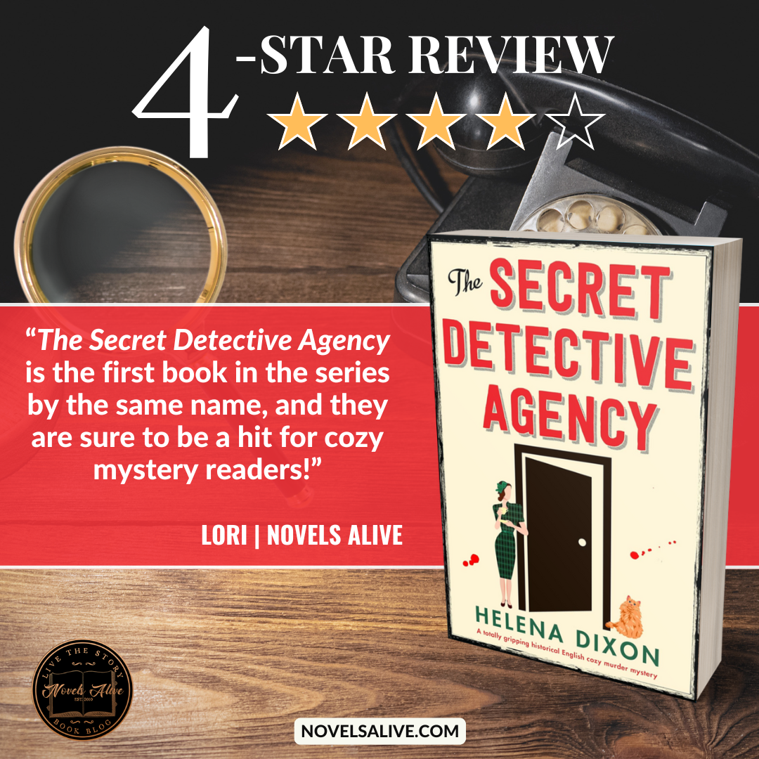 Novels Alive | 4-STAR REVIEW: THE SECRET DETECTIVE AGENCY by Helena Dixon