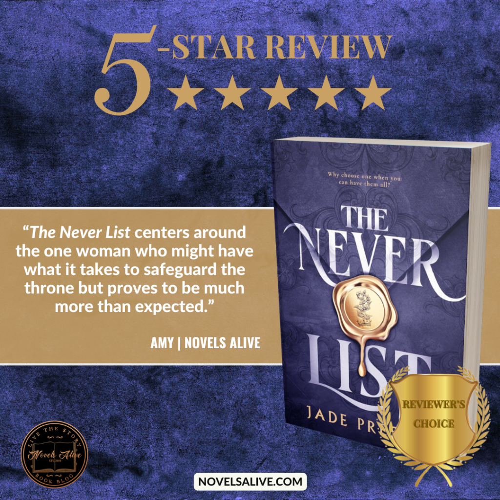 Novels Alive | 5-STAR REVIEW: THE NEVER LIST by Jade Presley