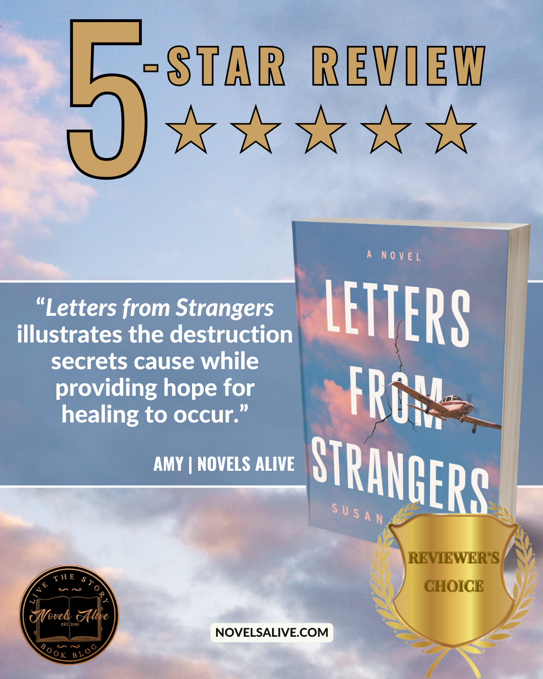 Novels Alive | 5-STAR REVIEW: LETTERS FROM STRANGERS by Susan Walter ...