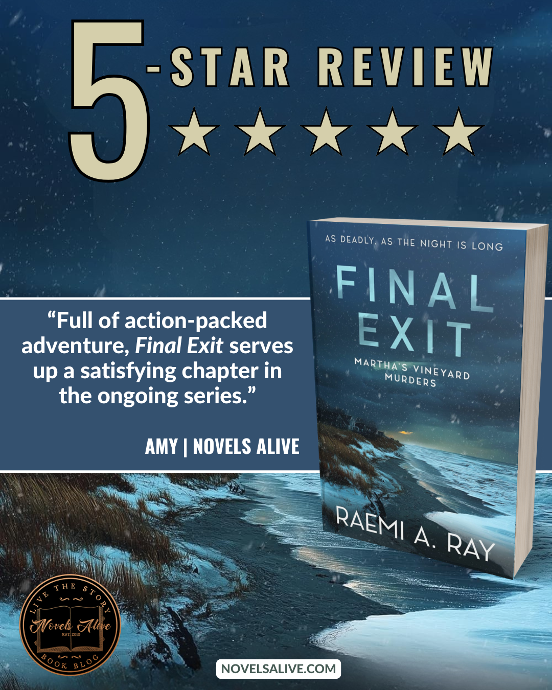 Novels Alive | 5-STAR REVIEW: FINAL EXIT by Raemi A. Ray