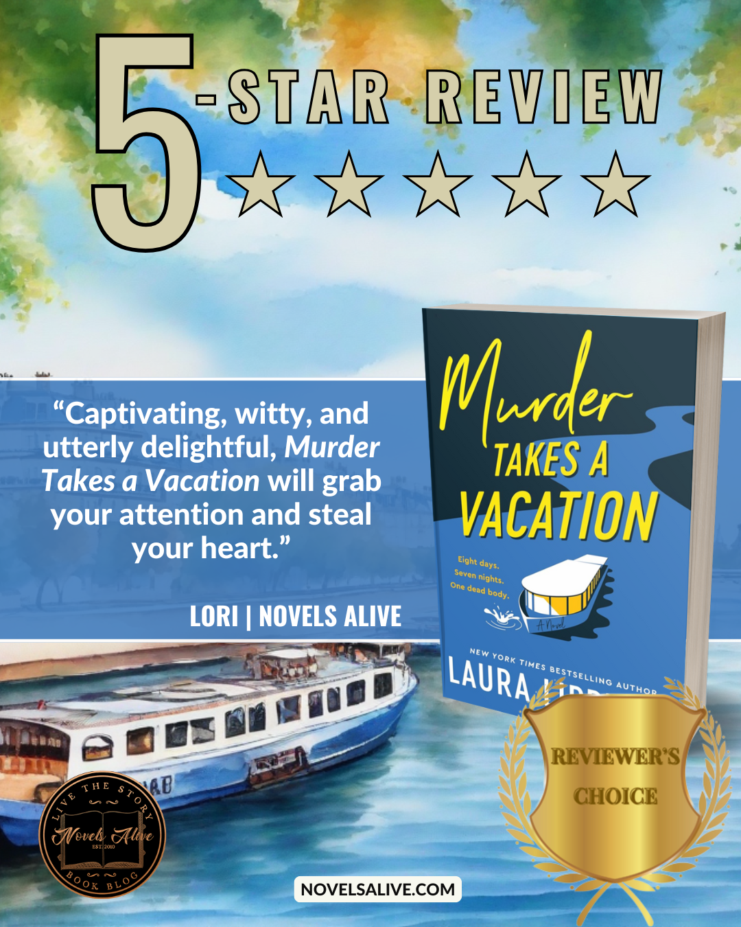 Novels Alive | 5-STAR REVIEW: MURDER TAKES A VACATION by Laura Lippman ...