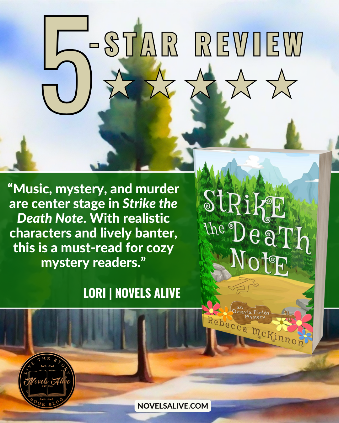 Novels Alive | 5-STAR REVIEW: STRIKE THE DEATH NOTE by Rebecca McKinnon