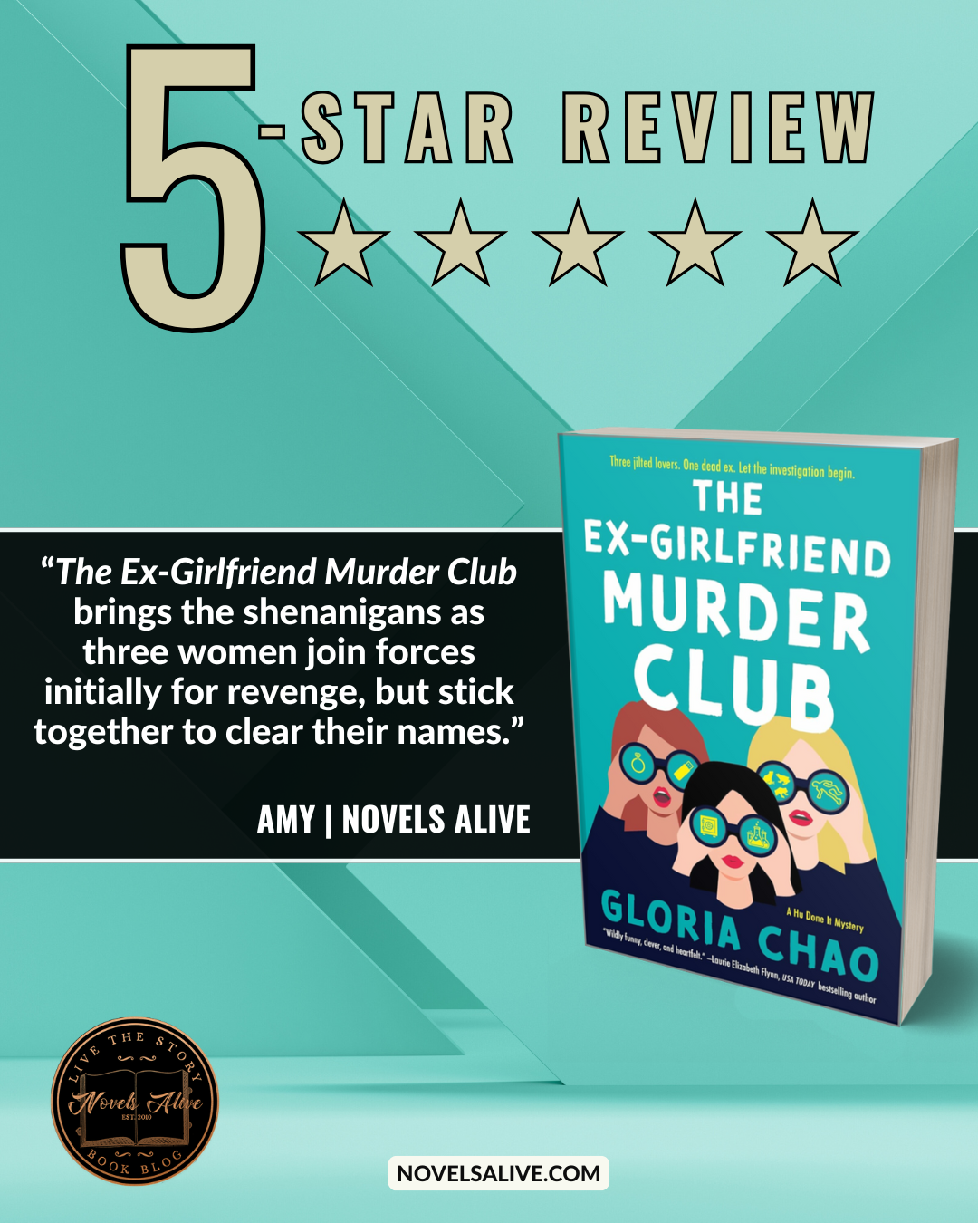Novels Alive | 5-STAR REVIEW: THE EX-GIRLFRIEND MURDER CLUB by Gloria Chao