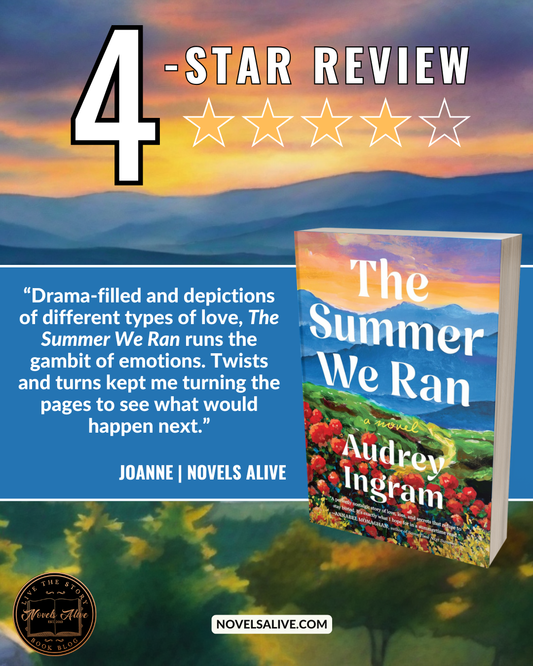 Novels Alive | 4-STAR REVIEW: THE SUMMER WE RAN by Audrey Ingram
