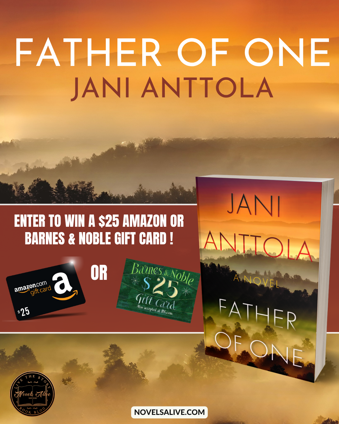 Novels Alive | SPOTLIGHT: FATHER OF ONE by Jani Anttola PLUS GIVEAWAY!