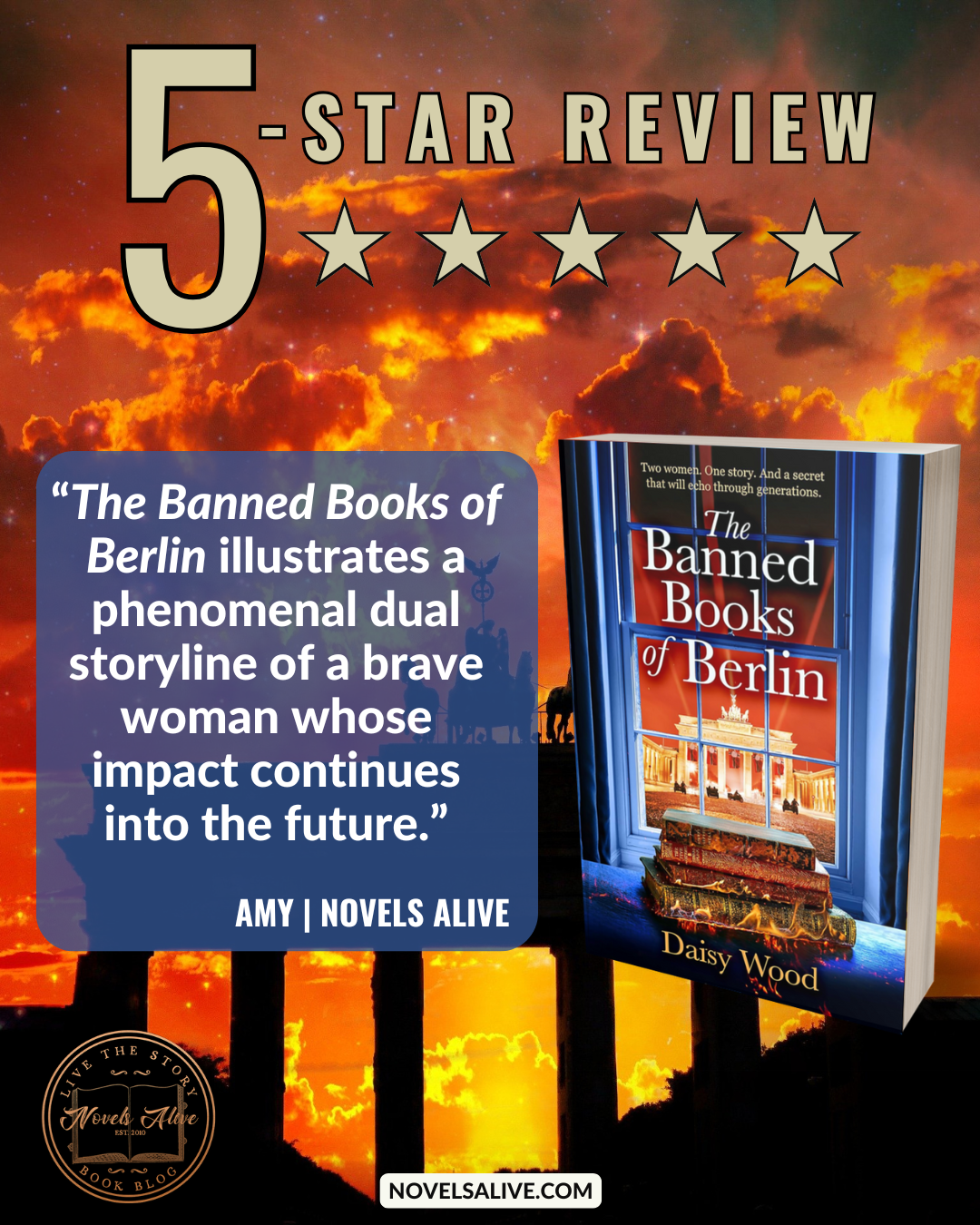 Novels Alive | 5-STAR REVIEW: THE BANNED BOOKS OF BERLIN By Daisy Woods