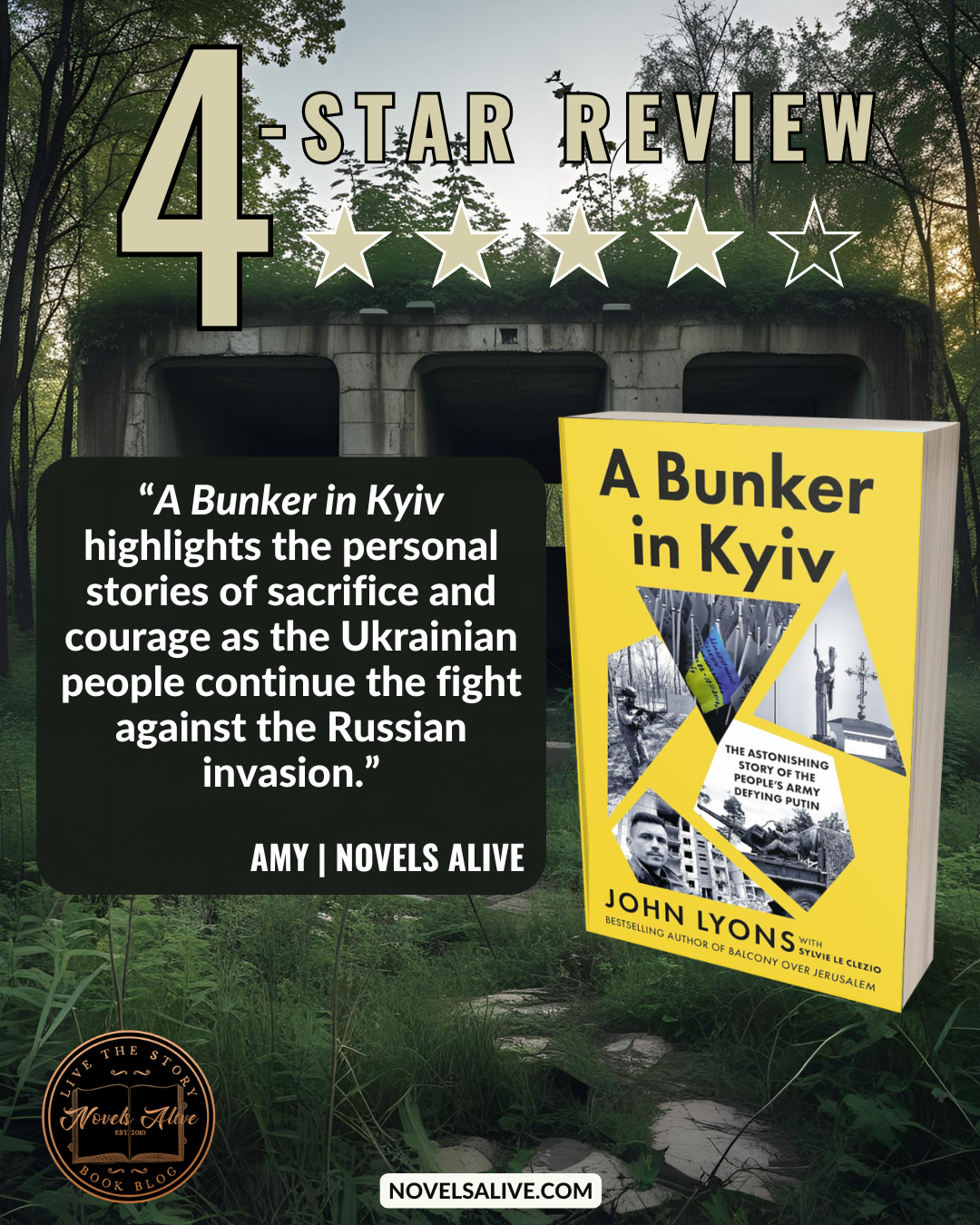 Novels Alive | 4-STAR REVIEW: A BUNKER IN KYIV by John Lyons