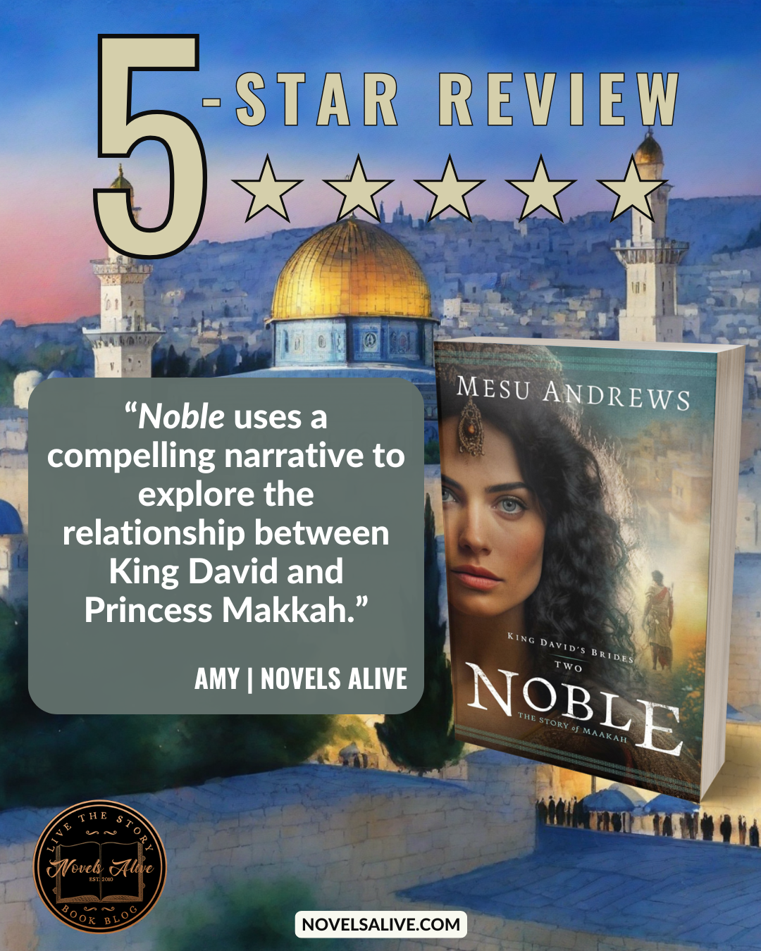 Novels Alive | 5-STAR REVIEW: NOBLE by Mesu Andrews
