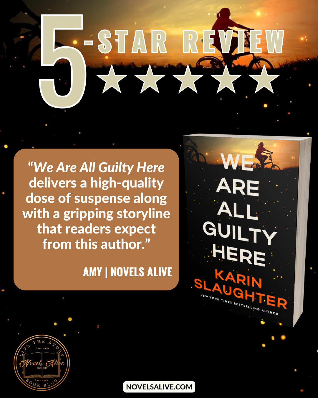Novels Alive | 5-STAR REVIEW: WE ARE ALL GUILTY HERE by Karin Slaughter