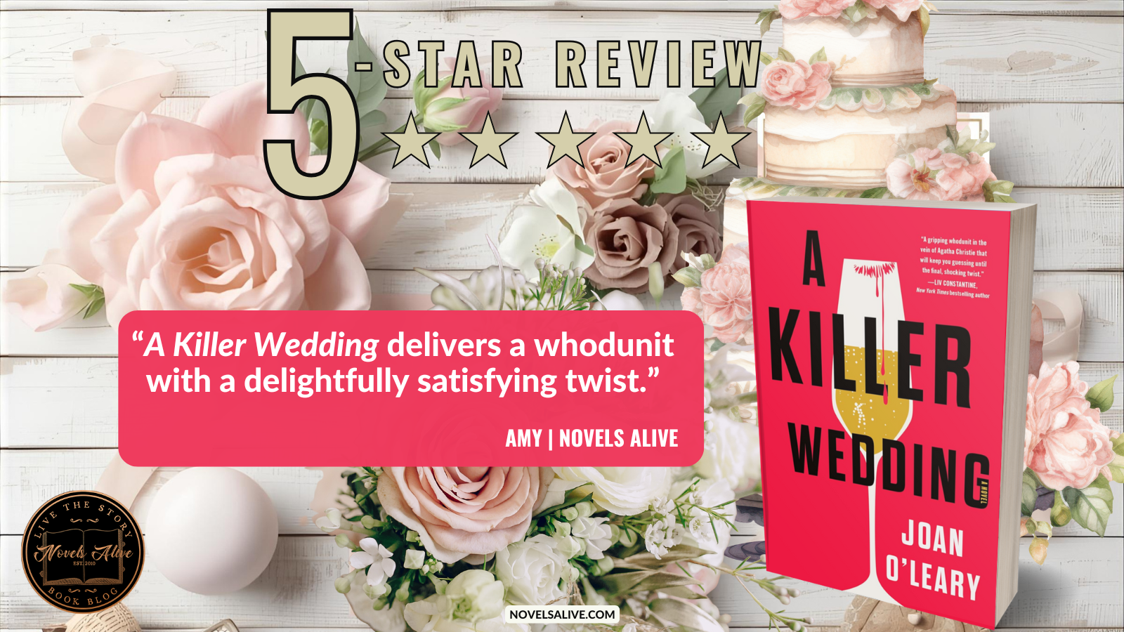 Novels Alive | 5-STAR REVIEW: A KILLER WEDDING by Joan O'Leary