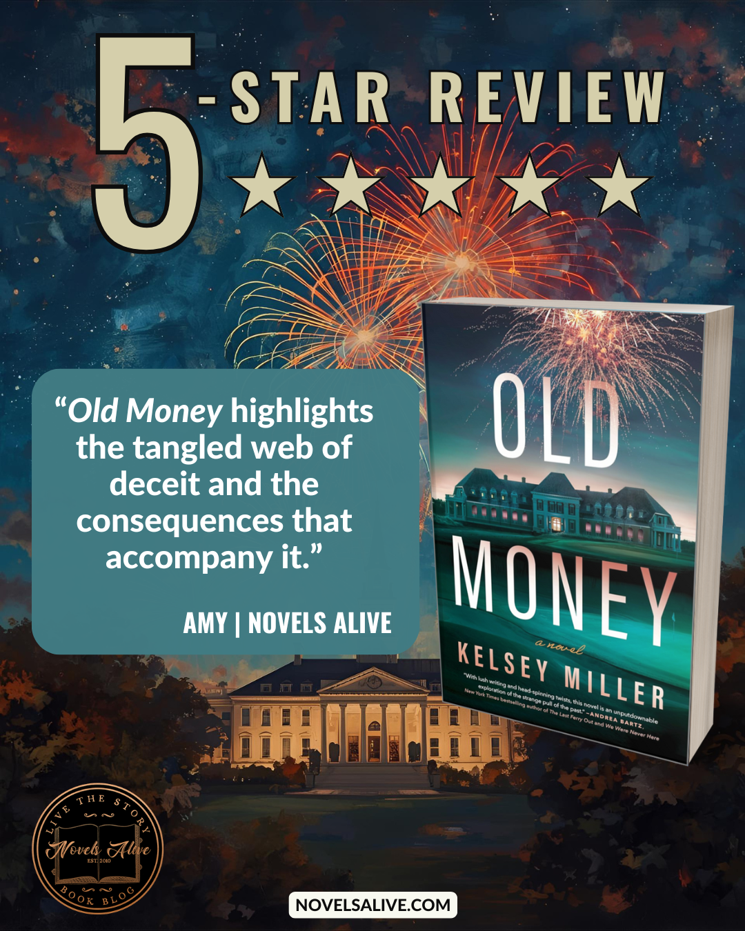 Novels Alive | 5-STAR REVIEW: OLD MONEY by Kelsey Miller