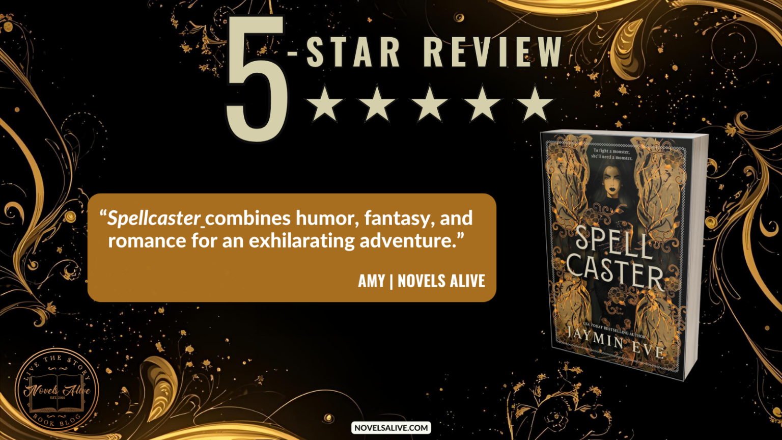 Novels Alive | 5-STAR REVIEW: SPELLCASTER by Jaymin Eve