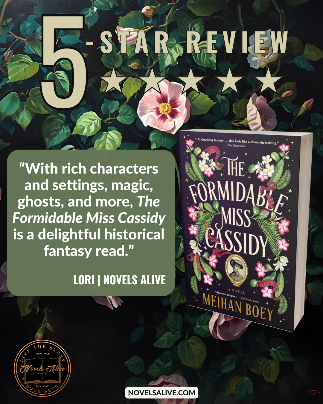 Novels Alive | 5-STAR REVIEW: THE FORMIDABLE MISS CASSIDY by Meihan Boey
