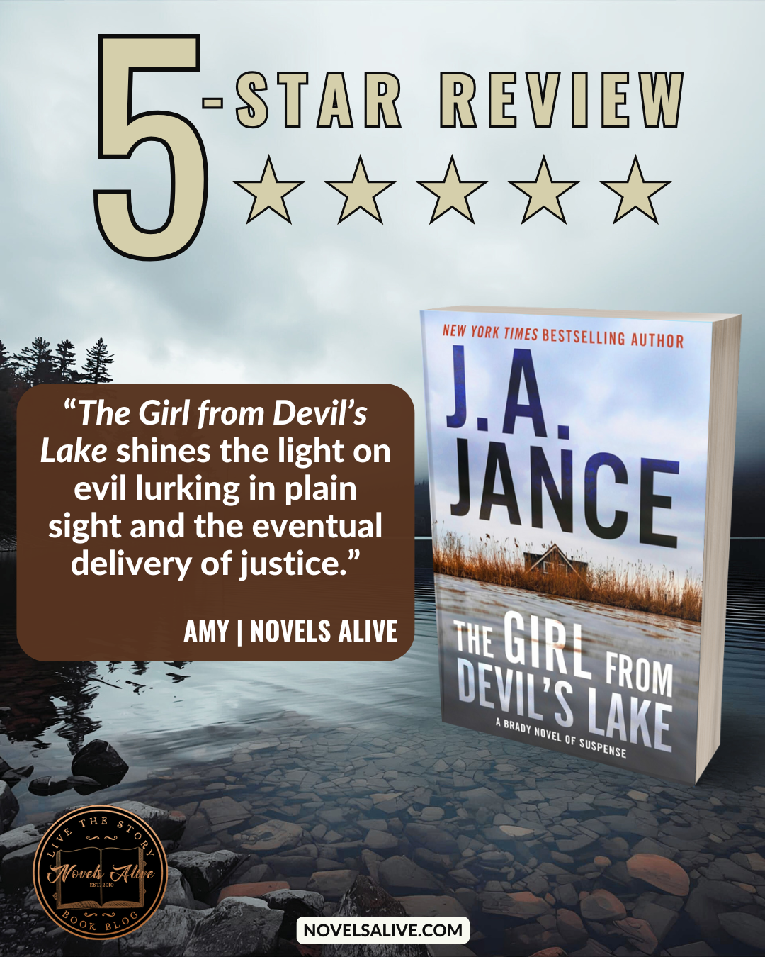 Novels Alive | 5-STAR REVIEW: THE GIRL FROM DEVIL’S LAKE by J. A. Jance