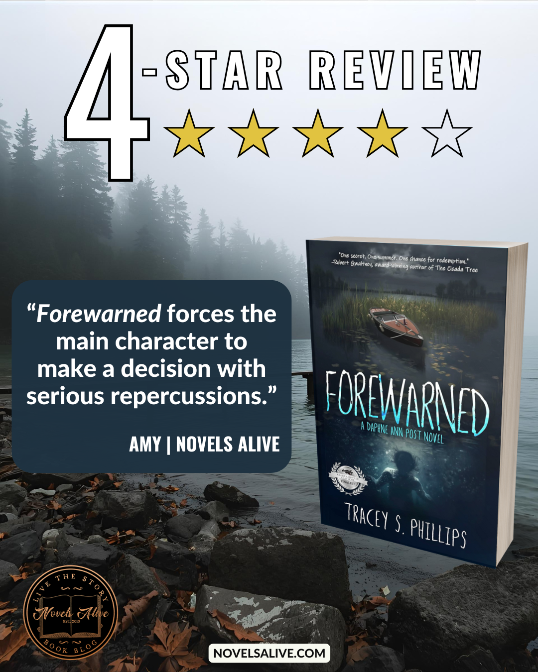 Novels Alive | 4-STAR REVIEW: FOREWARNED by Tracey S. Phillips
