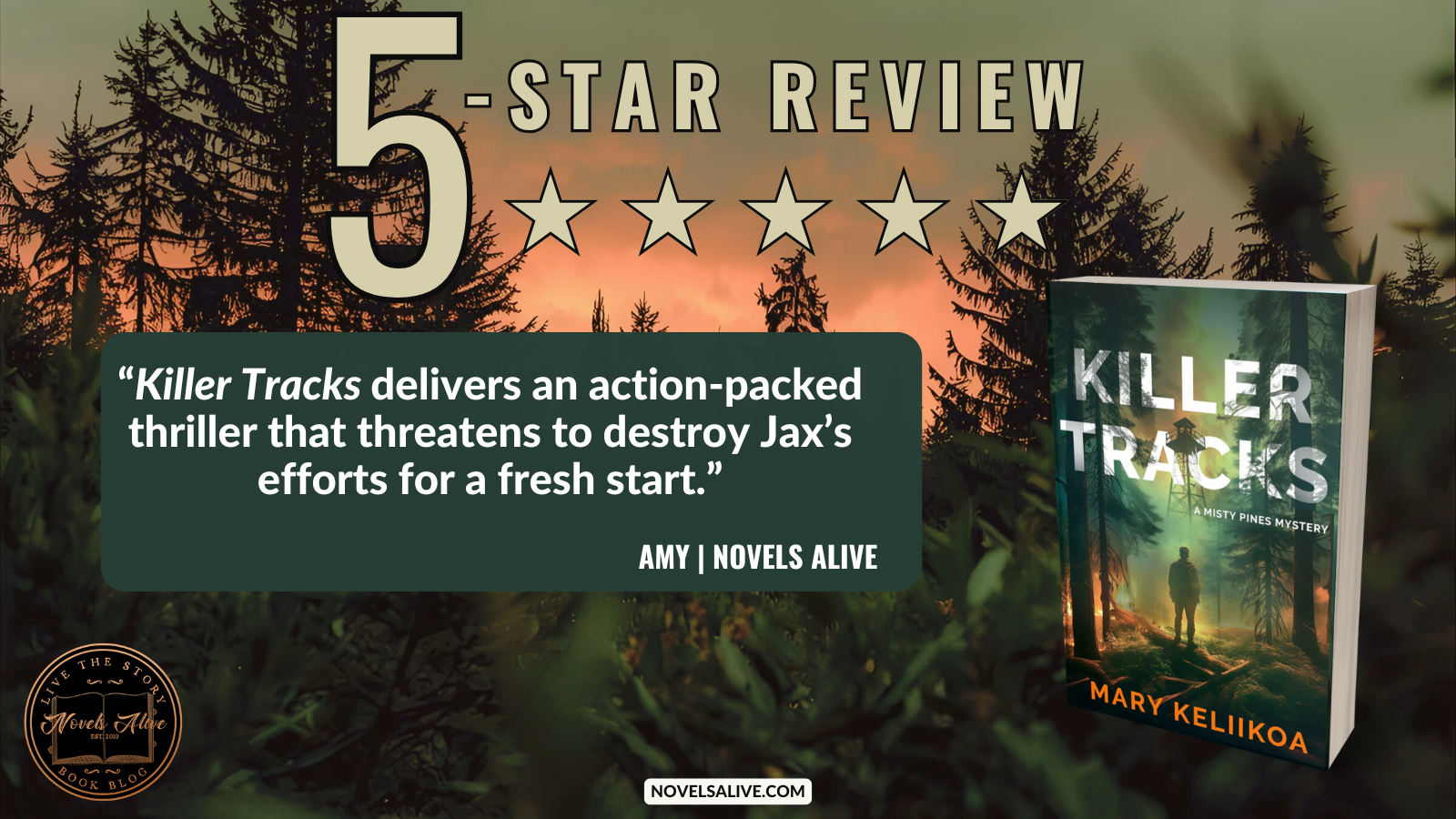 Novels Alive | 5-STAR REVIEW: KILLER TRACKS by Mary Keliikoa