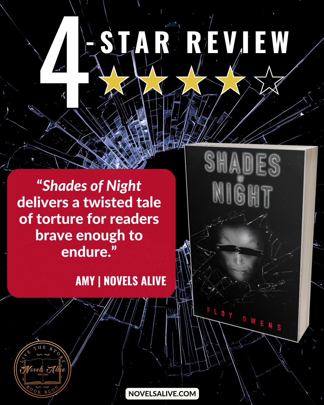 Novels Alive | 4-STAR REVIEW: SHADES OF NIGHT by Floy Owens