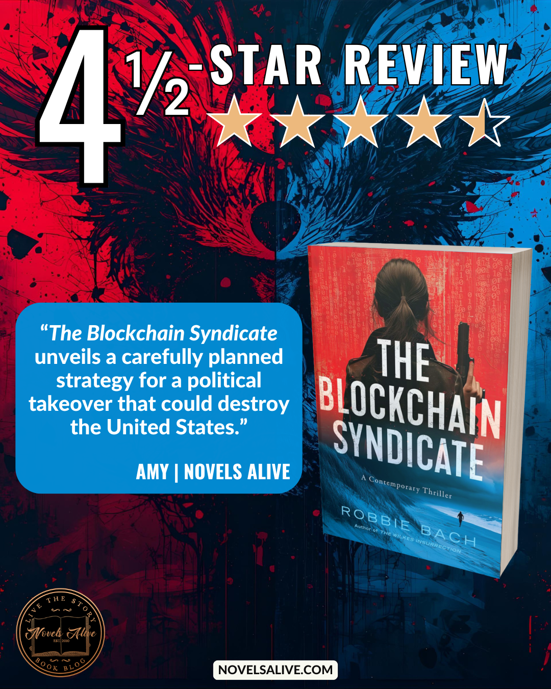 Novels Alive | 4.5-STAR REVIEW: THE BLOCKCHAIN SYNDICATE by Robbie Bach