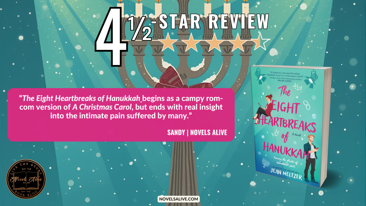 Novels Alive | 4.5-STAR REVIEW: THE EIGHT HEARTBREAKS OF HANUKKAH by ...