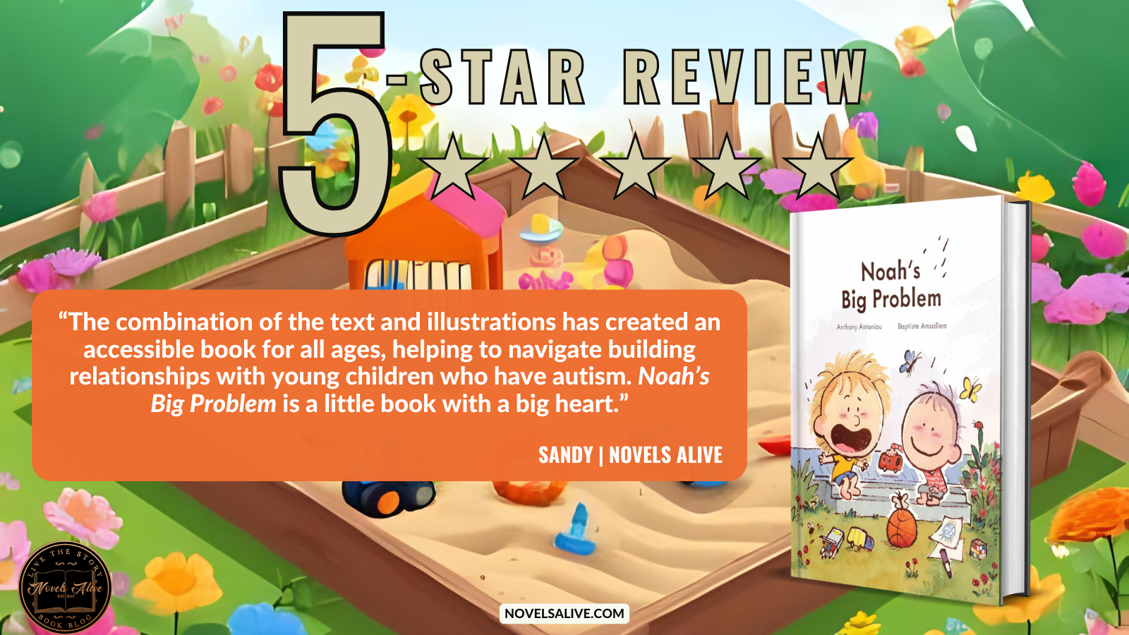 Novels Alive | 5-STAR REVIEW: NOAH'S BIG PROBLEM by Anthony Antoniou