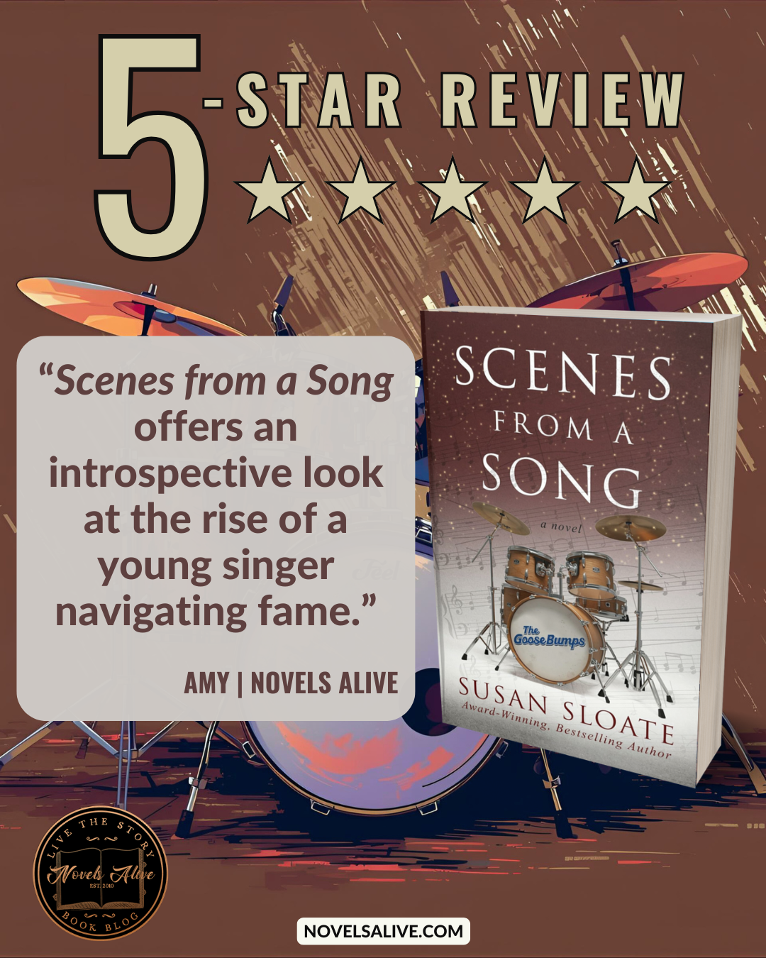 Novels Alive | 5-STAR REVIEW: SCENES FROM A SONG by Susan Sloate