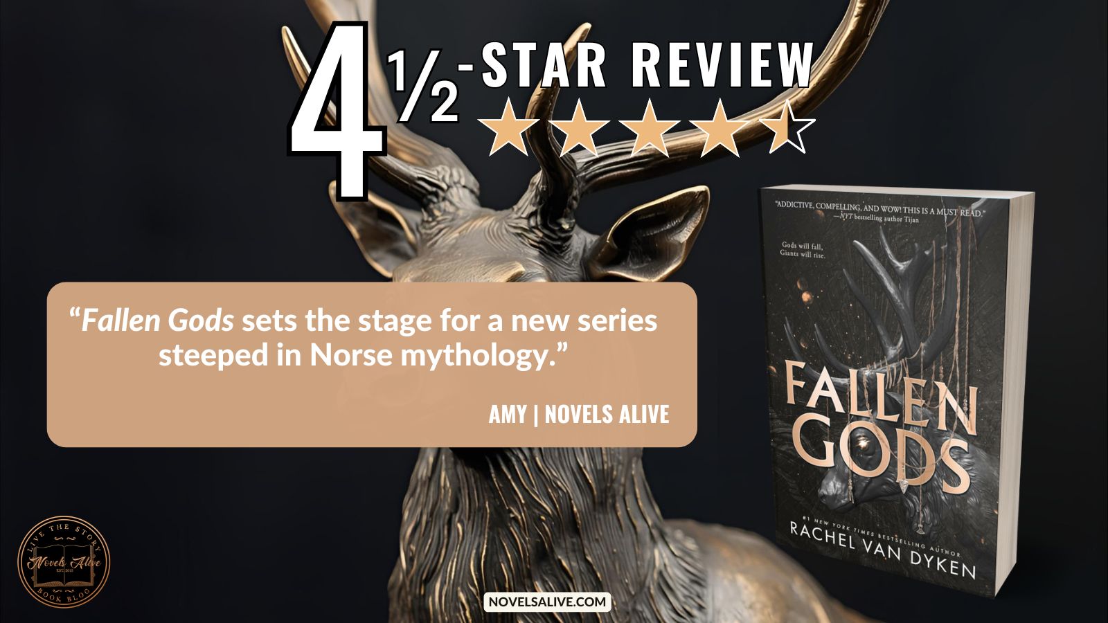 Novels Alive | 4.5-STAR REVIEW: FALLEN GODS by Rachel Van Dyken