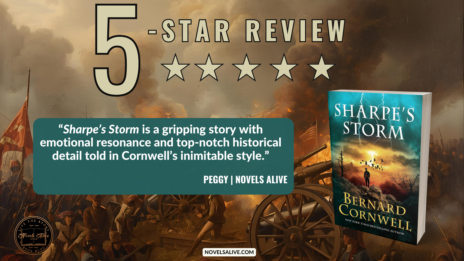 Novels Alive | 5-STAR REVIEW: SHARPE’S STORM by Bernard Cornwell