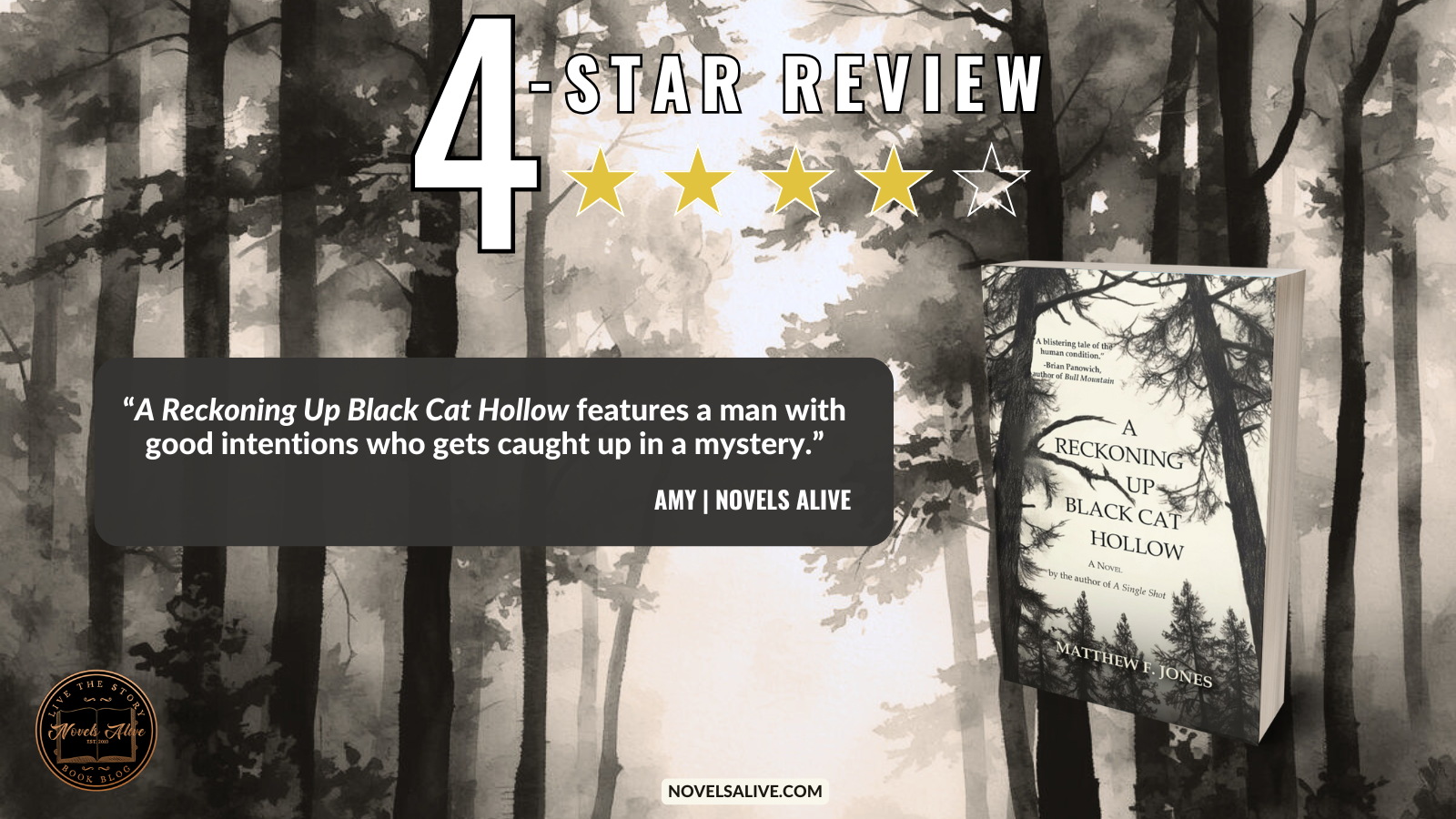 Novels Alive | 4-STAR REVIEW: A RECKONING UP BLACK CAT HOLLOW by ...