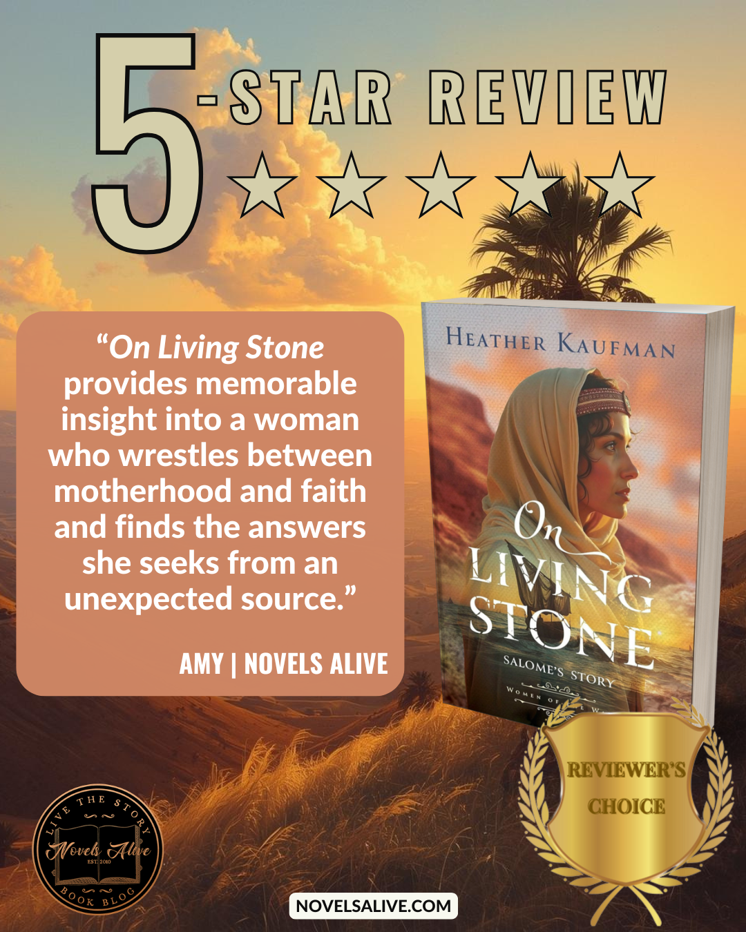Novels Alive | 5-STAR REVIEW: ON LIVING STONE by Heather Kaufman ...