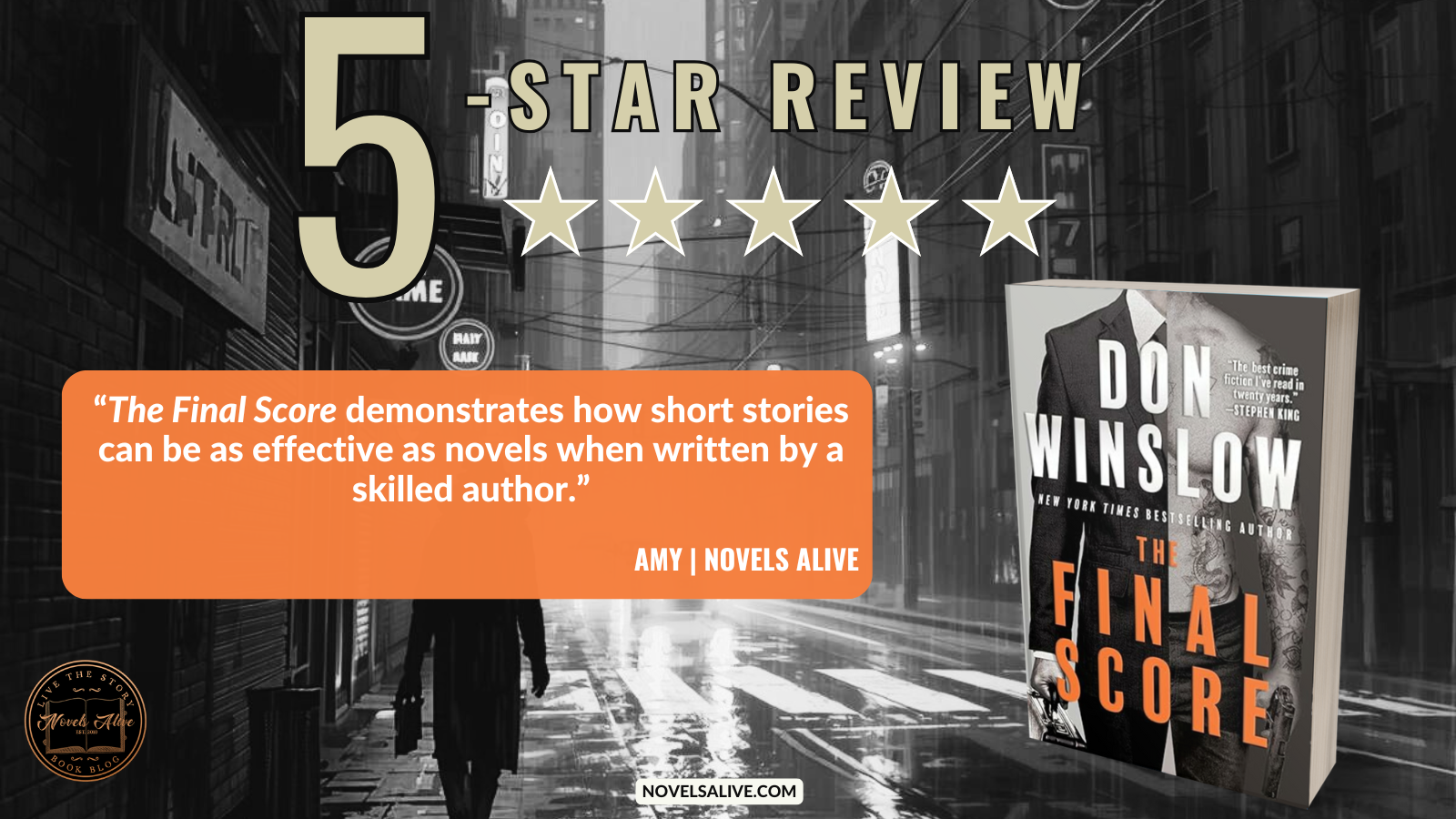 Novels Alive | 5-STAR REVIEW: THE FINAL SCORE by Don Winslow