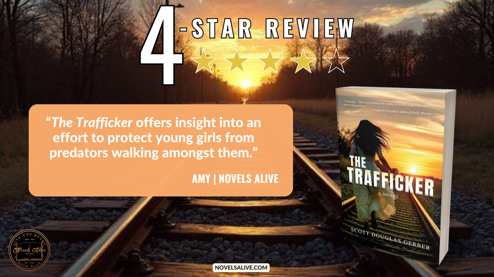 Novels Alive | 4-STAR REVIEW: THE TRAFFICKER by Scott Gerber
