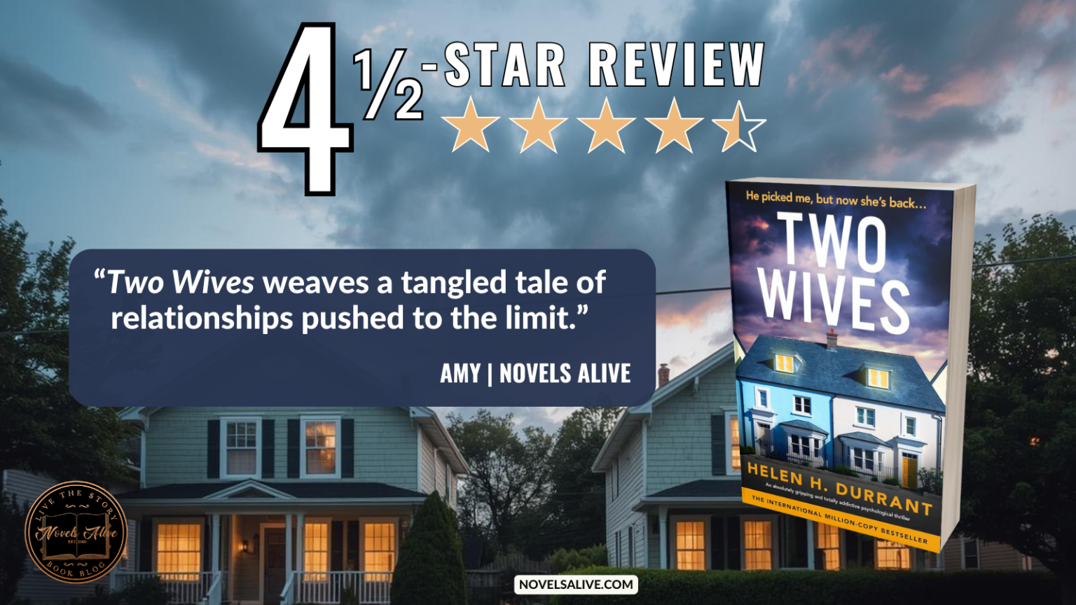 Novels Alive | 4.5-STAR REVIEW: TWO WIVES by Helen H. Durrant