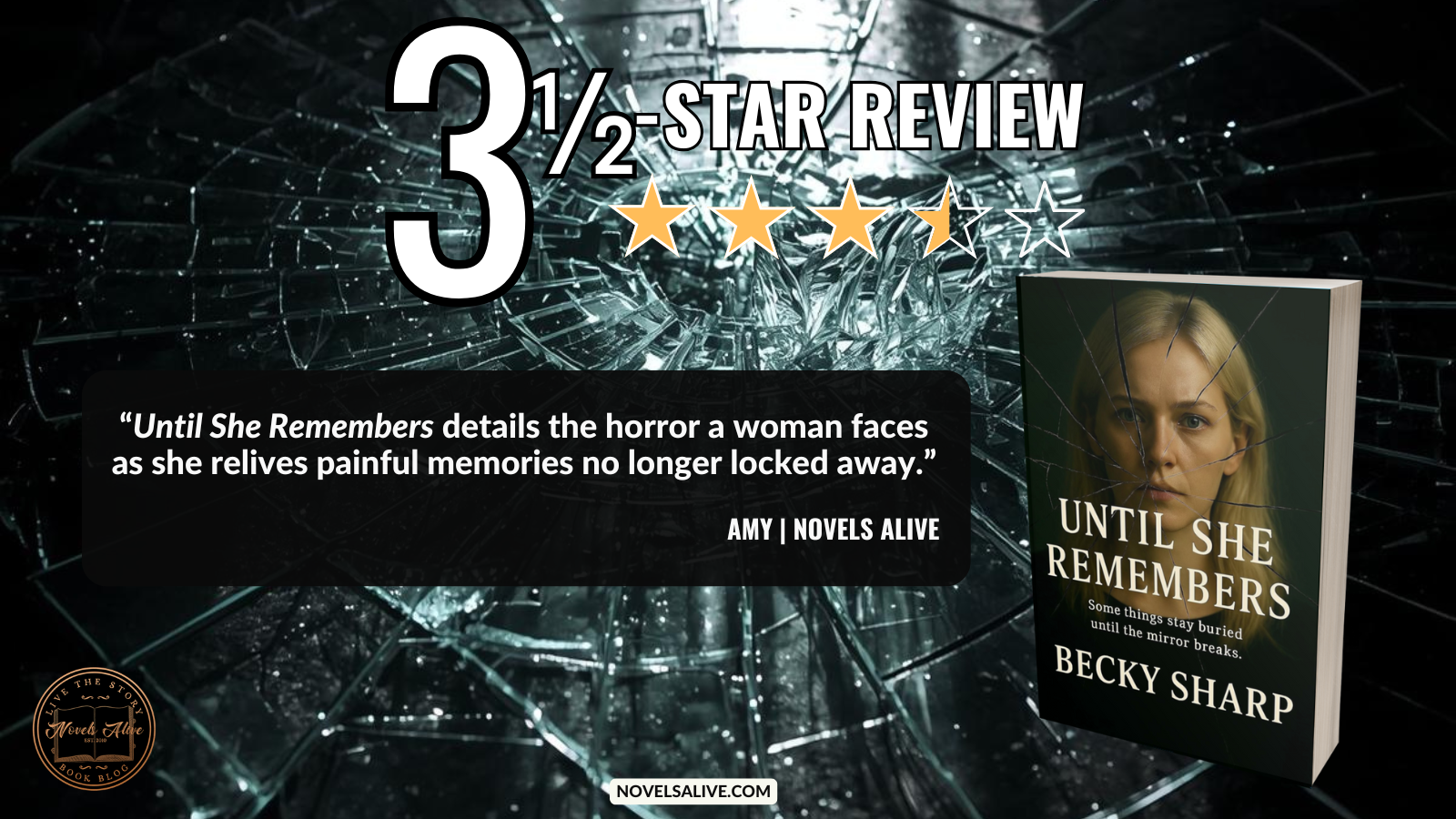 Novels Alive | 3.5-STAR REVIEW: UNTIL SHE REMEMBERS by Becky Sharp