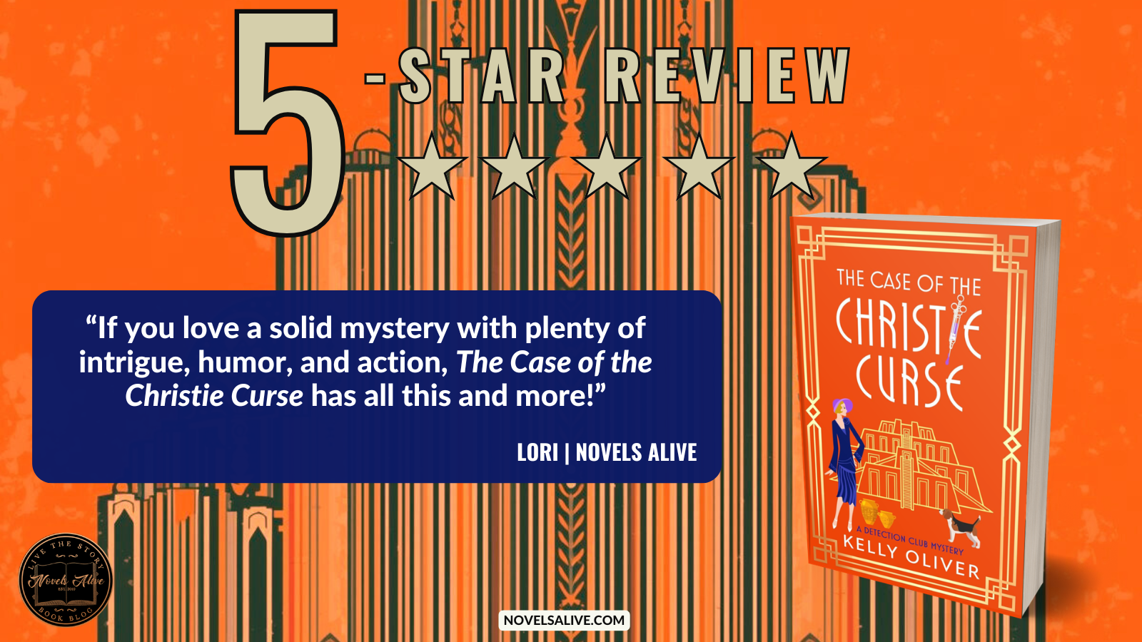 Novels Alive | 5-STAR REVIEW: THE CASE OF THE CHRISTIE CURSE by Kelly ...