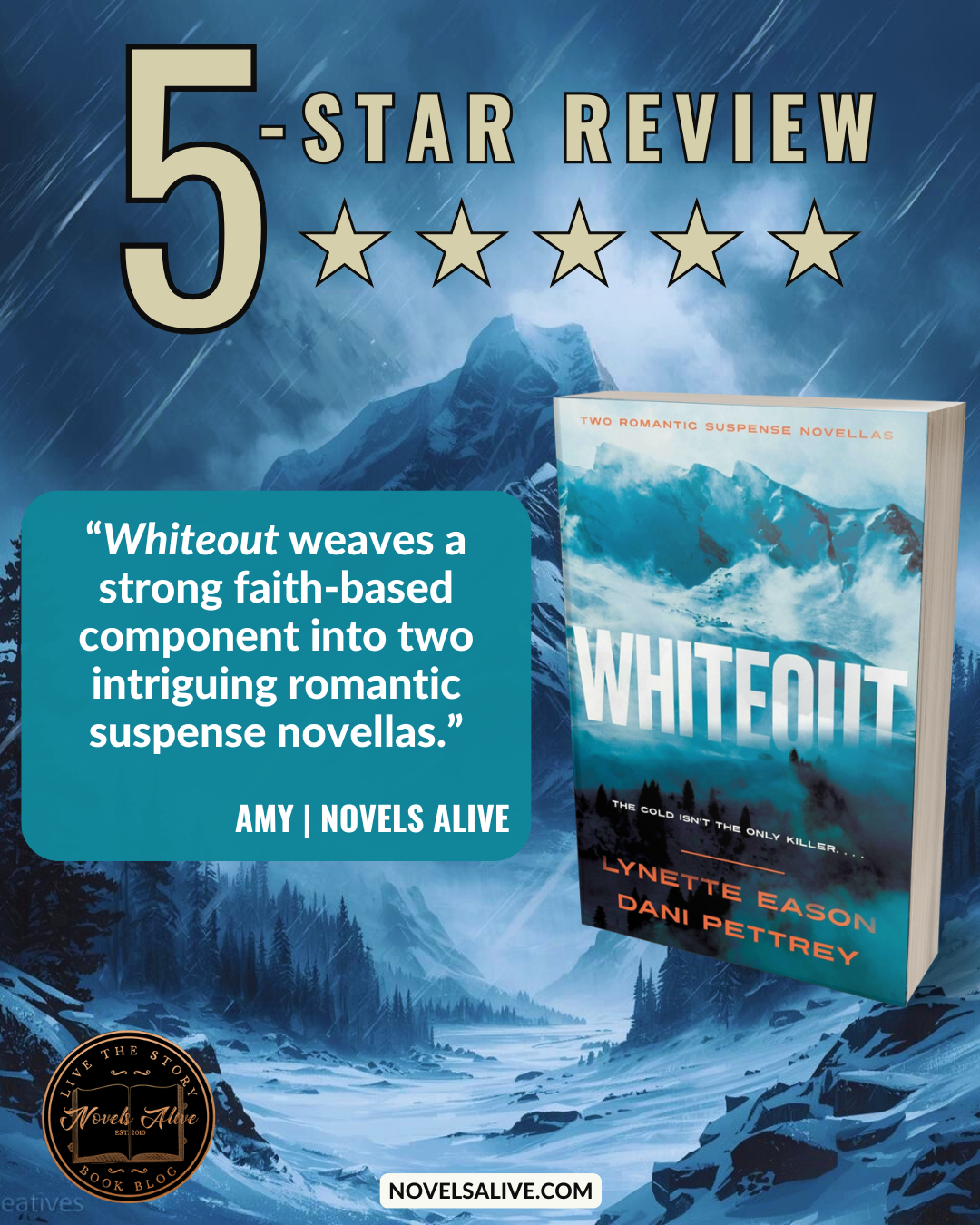 Novels Alive | 5-STAR REVIEW: WHITEOUT by Lynette Eason & Dani Pettrey